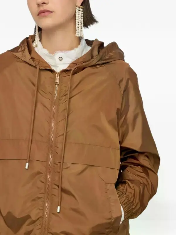 SEMICOUTURE Hooded Zip-up Single-breasted Coat