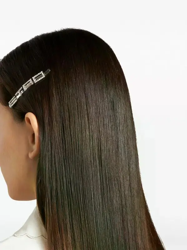 Etro Rhinestone-embellished Logo Hair Clip