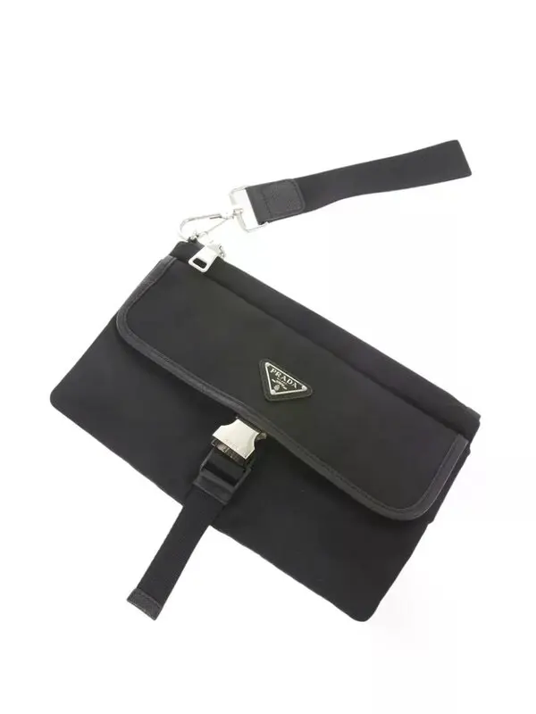 Prada 2013-2026 Tessuto Buckle Clutch Bag