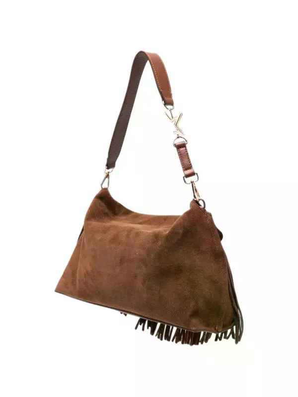 MARC ELLIS Fringe-trim Suede Shoulder Bag