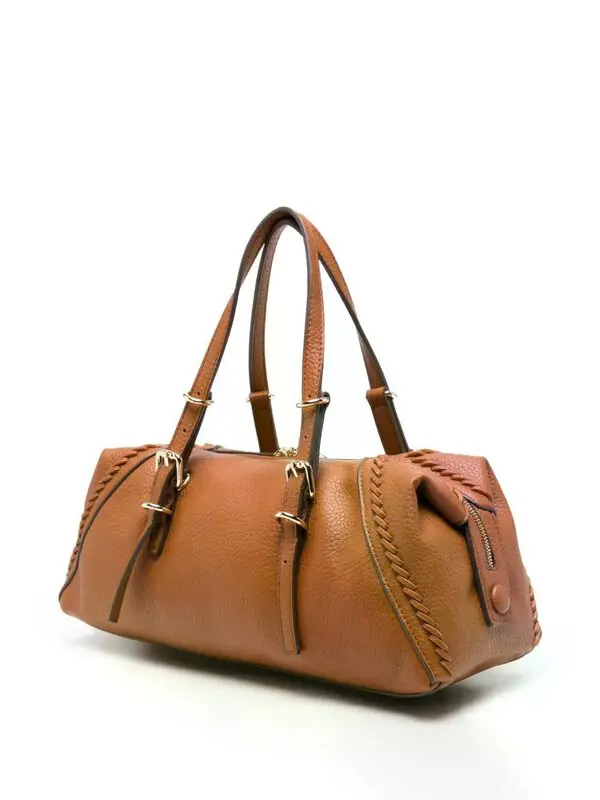 ERMANNO FIRENZE Small Grained-leather Tote Bag