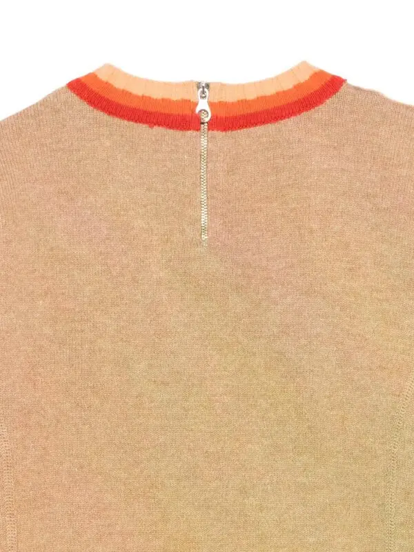 Dries Van Noten 2000s Striped-trim Sweater