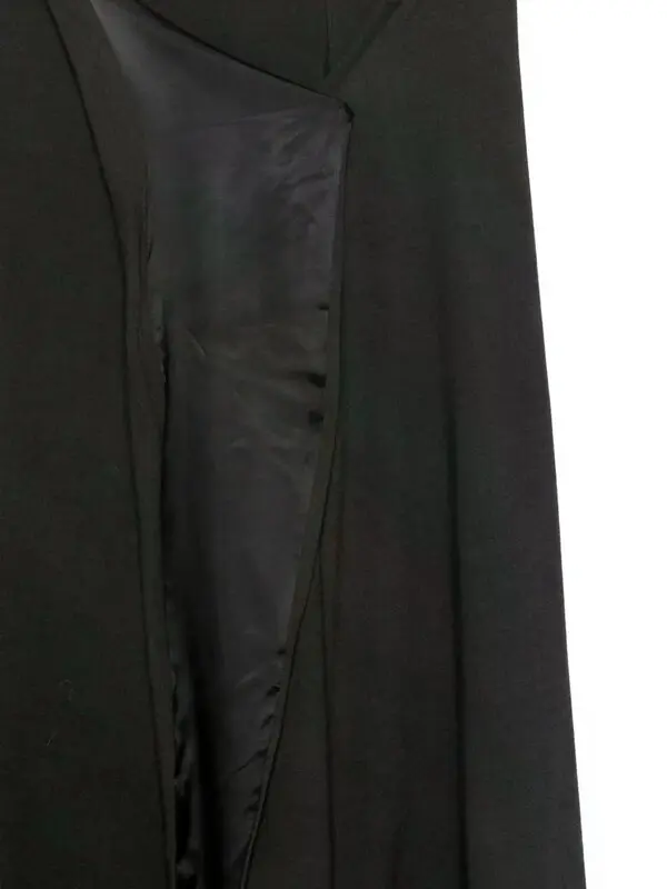 Dries Van Noten 1990s Satin-panelled Wrap Skirt