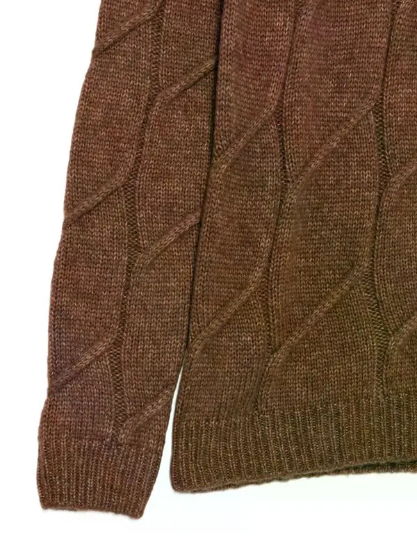Alpha Studio Aran Cable-knit Sweater