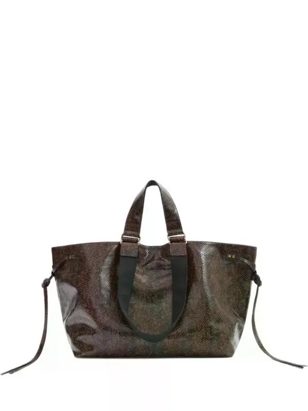Isabel Marant Étoile Wardy Snakeskin-effect Leather Shoulder Bag