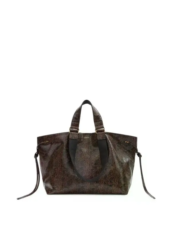Isabel Marant Étoile Wardy Snakeskin-effect Leather Shoulder Bag