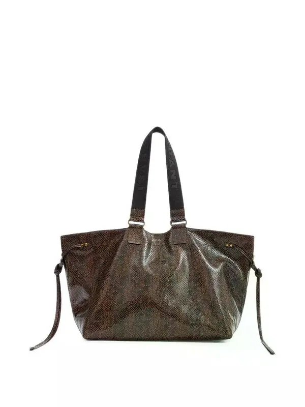 Isabel Marant Étoile Wardy Snakeskin-effect Leather Shoulder Bag