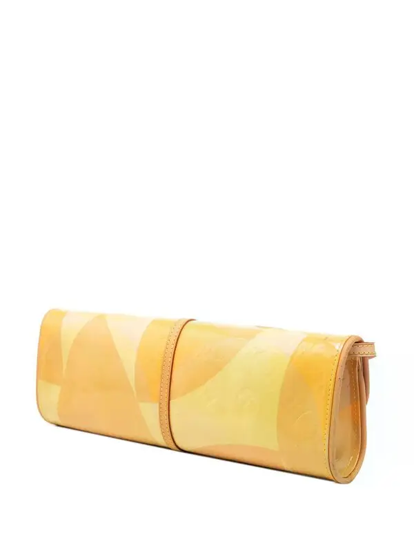 LOUIS VUITTON 2000 Monogram Vernis Fleurs Pochette Crossbody Bag