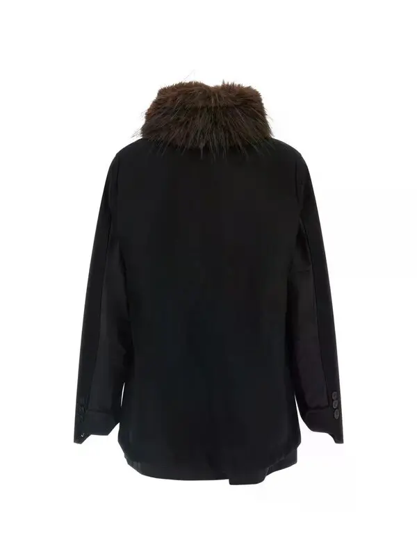 Sacai Faux-fur Collar Jacket