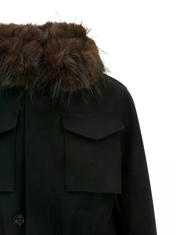 Sacai Faux-fur Collar Jacket
