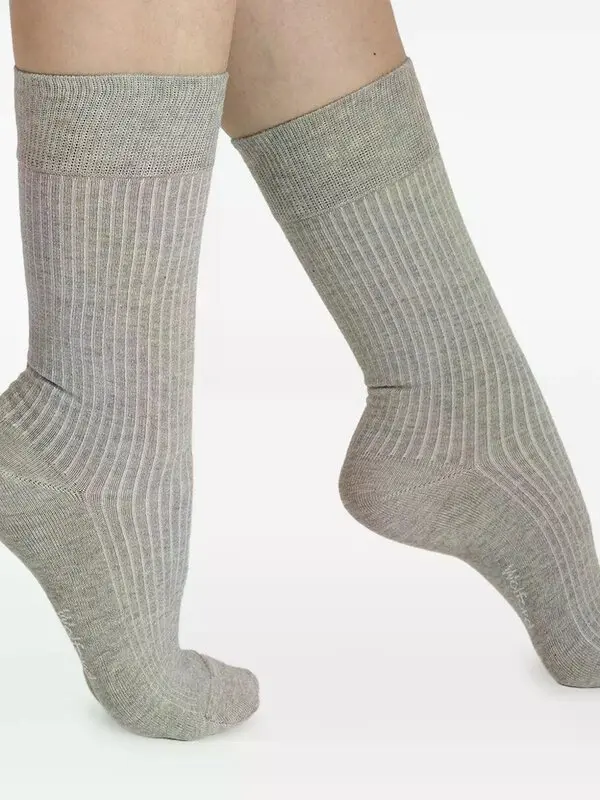Wolford Ribbed Stretch-cotton Socks