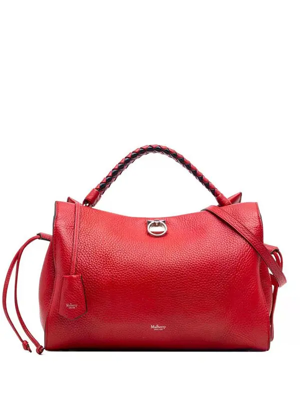 Mulberry 2015-2026 Medium Grained Calfskin Iris Satchel - Red