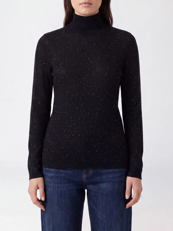 Fabiana Filippi Sequin-embroidered Slim Fit Wool Turtleneck Sweater