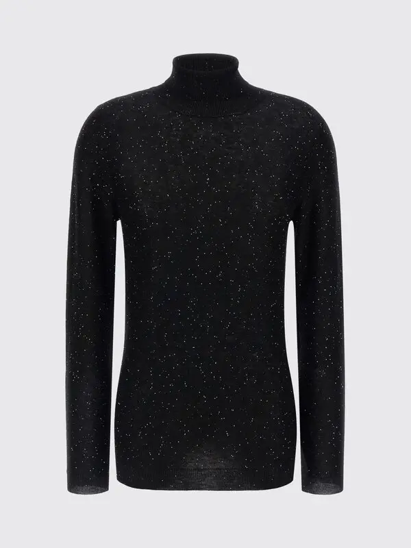 Fabiana Filippi Sequin-embroidered Slim Fit Wool Turtleneck Sweater