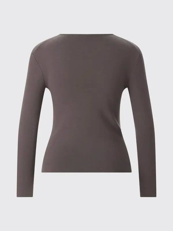 TOTEME Viscose Blend Long-sleeved V-neck Sweater - Brown