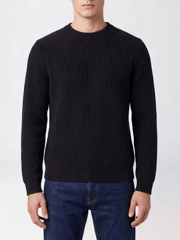 ZANONE Ribbed Virgin Wool Crewneck Sweater