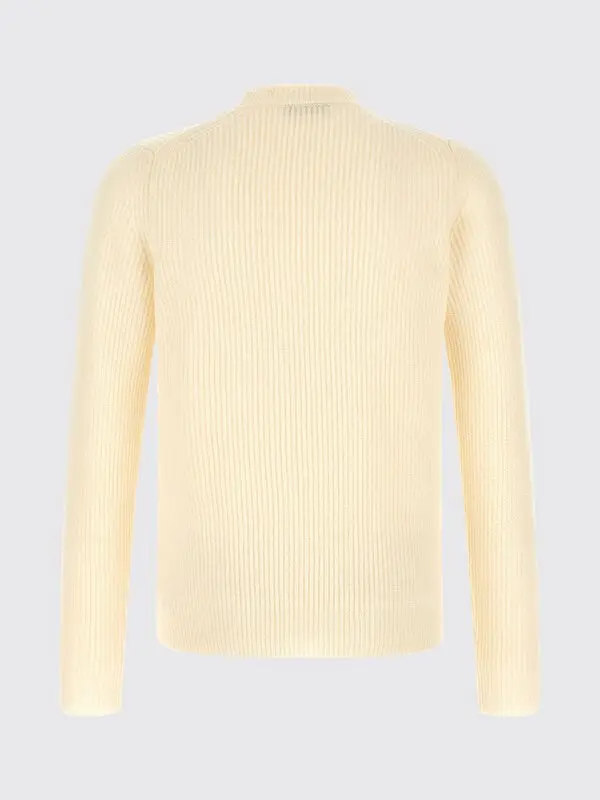 ZANONE Ribbed Virgin Wool Crewneck Sweater - White