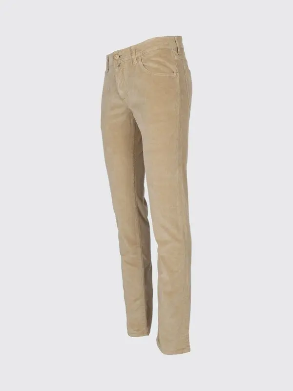 Jacob Cohen Slim Fit Cotton Blend Corduroy Pants - Brown