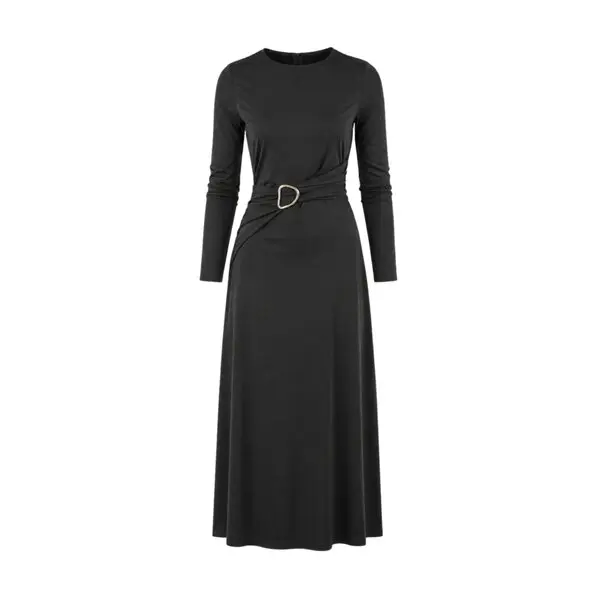 JOHN ABGIN Jersey Ruched Cross Body Maxi Dress