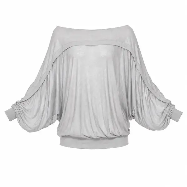 YOGI8APPAREL Oversized Off The Shoulder Top