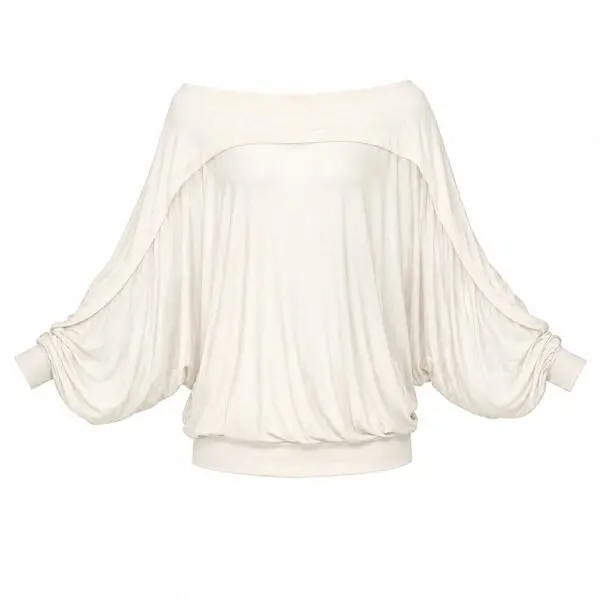 YOGI8APPAREL Oversized Off The Shoulder Top