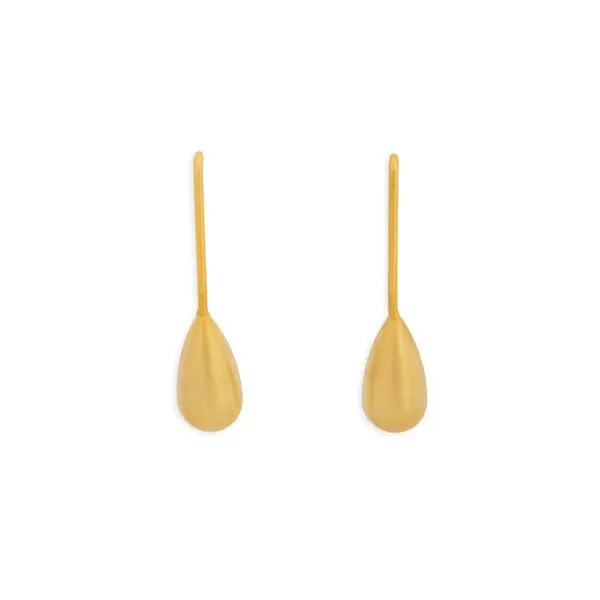 Saachi Metal Petal Drop Earrings