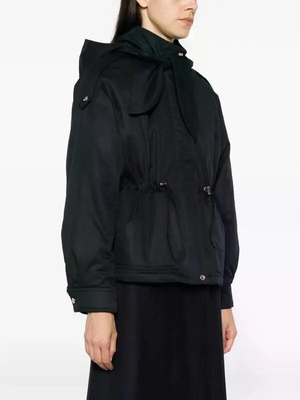 Maje Bow-detail Drawstring-waist Parka