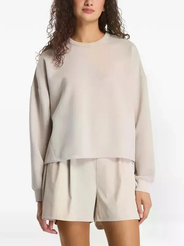 Nike 24.7 Impossiblysoft Crew-neck Cropped Sweatshirt