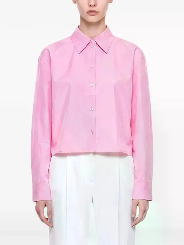 Soeur Cropped Long-sleeve Shirt