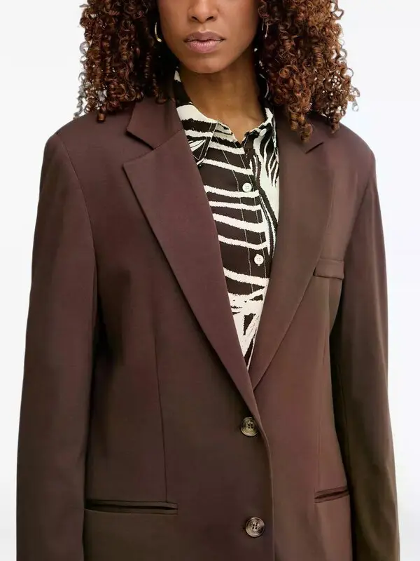HAVEONE Single-breasted Long-sleeve Blazer