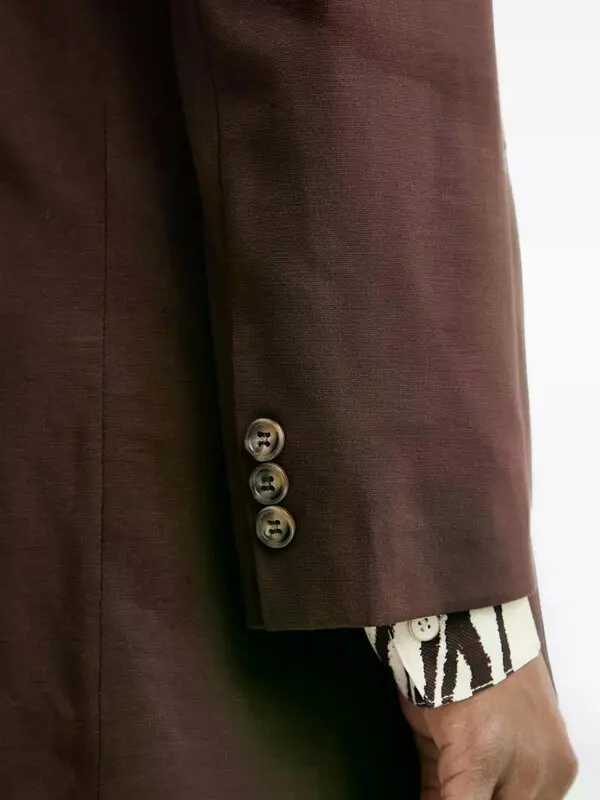 HAVEONE Single-breasted Long-sleeve Blazer