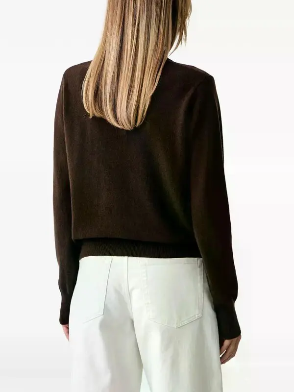 VICOLO Button-up Polo-collar Cardigan