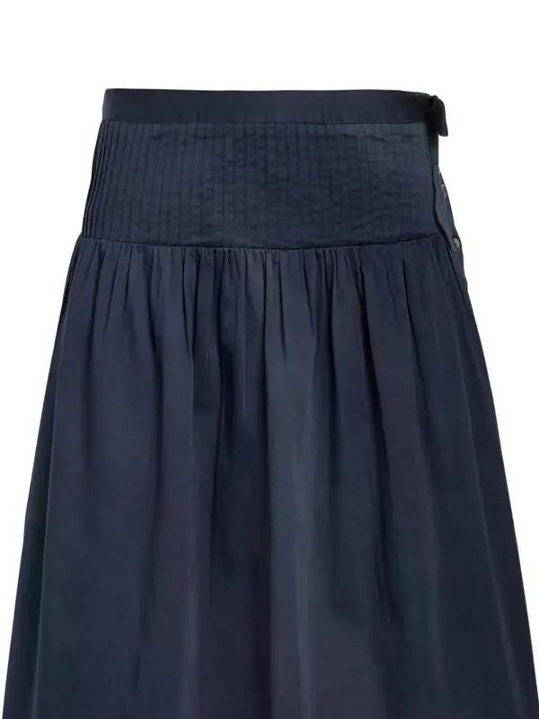 DAMSON MADDER Smocked-waist Gathered Midi Skirt