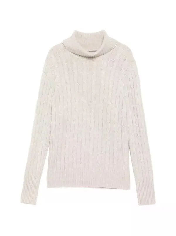 N.peal Adelyn Cable-knit Top - Neutrals