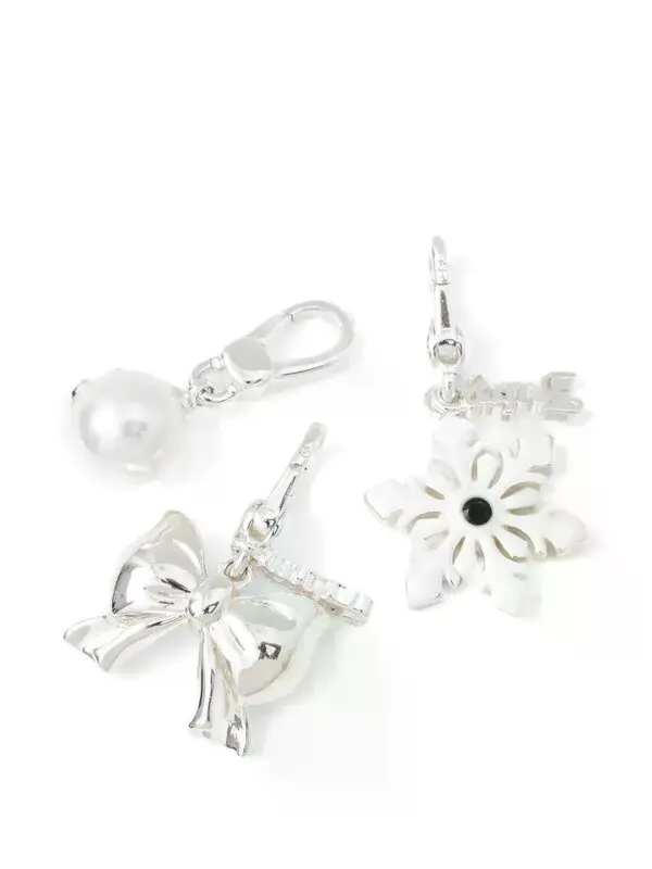 Juicy Couture Bow Snowflake Charms - Silver