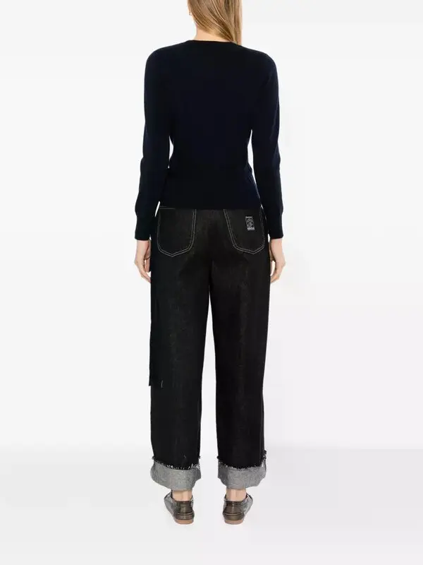 N.peal Arabella Wrap Cardigan - Black