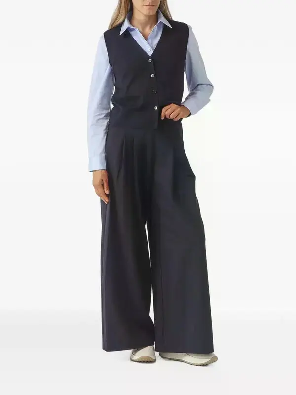 Max Mara V-neck Button-up Vest