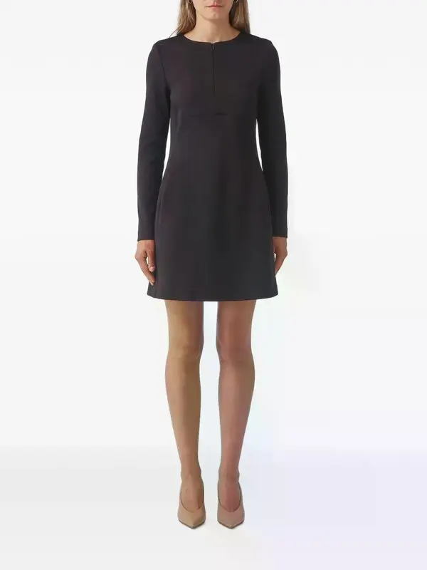 Max Mara Long-sleeve A-line Mini Dress - Black