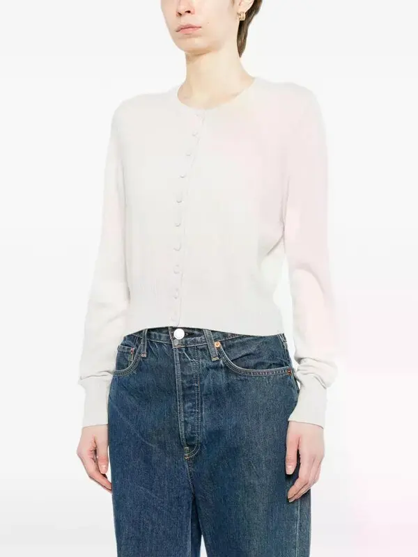 N.peal Covered-button Cashmere Cardigan