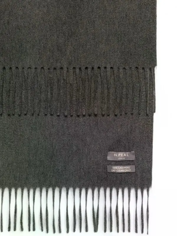 N.peal Fringed Cashmere Scarf