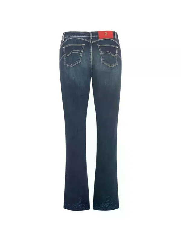 FRACOMINA Embroidered-hem Flared Jeans