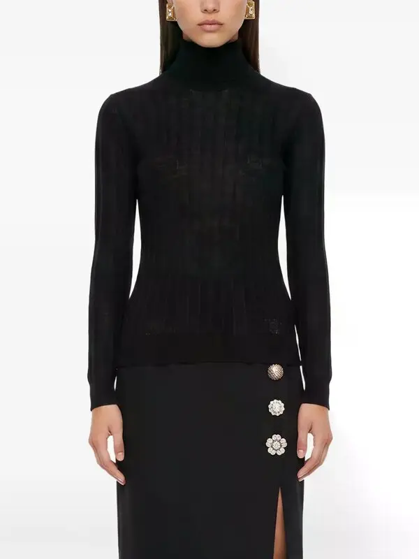 Tagliatore Ribbed-knit Roll-neck Sweater