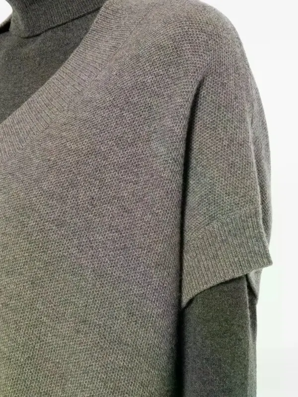N.peal Honeycomb Sleeveless V-neck Top