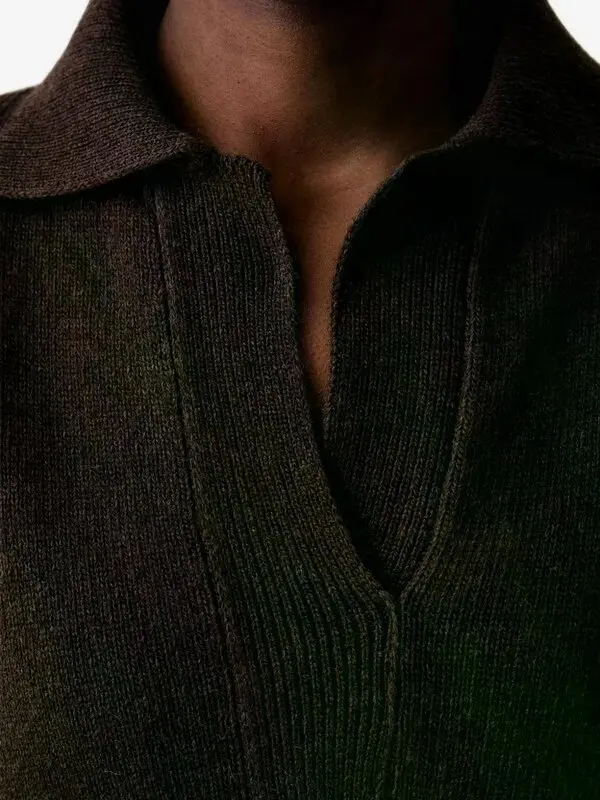 VICOLO Polo-collar Knitted Sweater