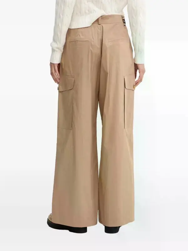 BLAUER. Pleated Cargo Palazzo Pants