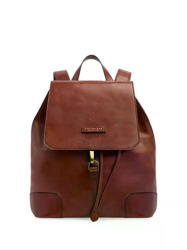 THE BRIDGE Flap-closure Leather Backpack
