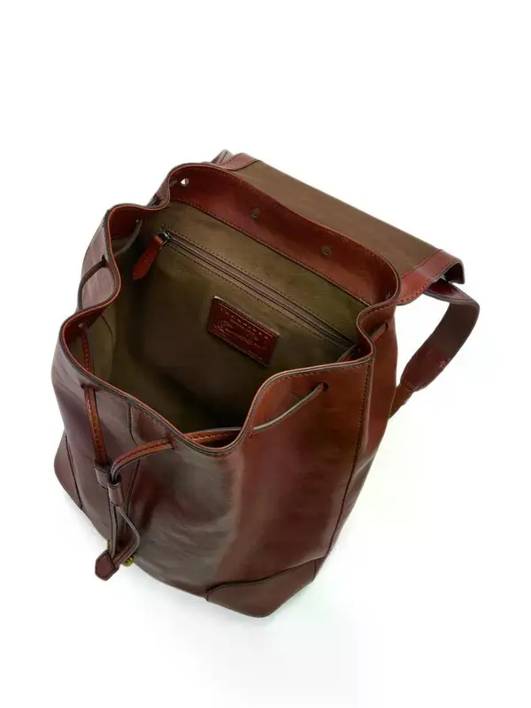 THE BRIDGE Flap-closure Leather Backpack