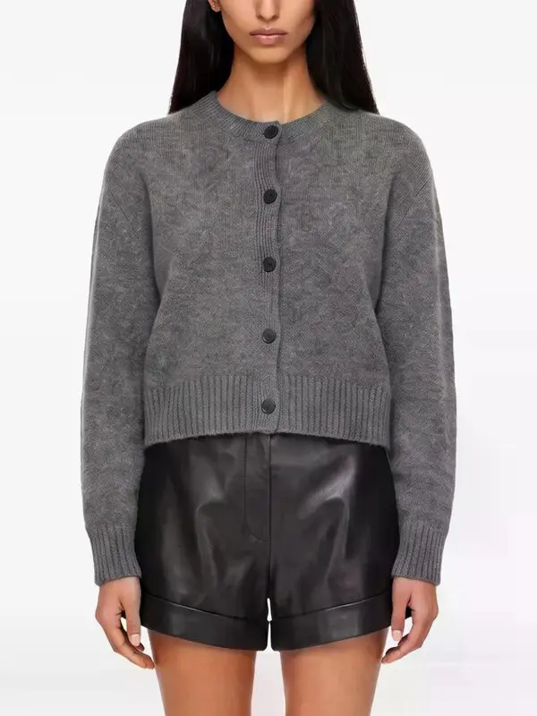 Loulou De Saison Ribbed-trim Button-up Cardigan