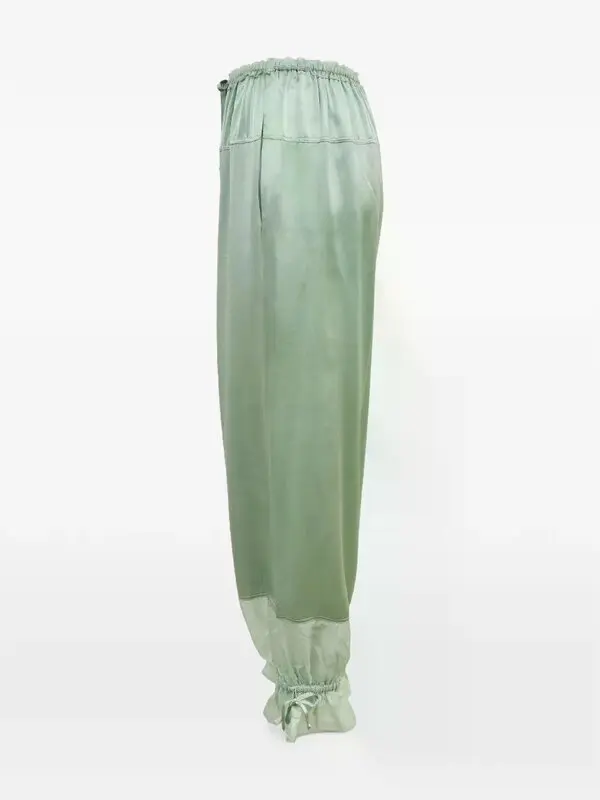 Ulla Johnson Camile Balloon-leg Silk-satin Pants - Green