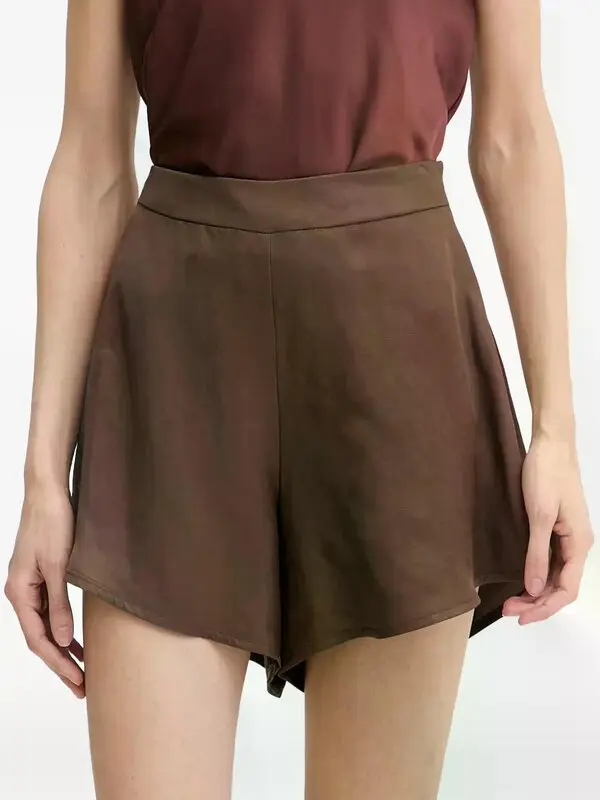 HAVEONE High-waisted Curved-hem Shorts
